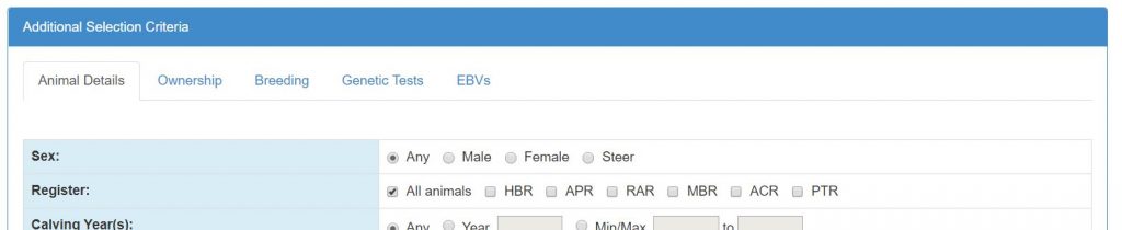 Using Angus Database Search Angus Australia