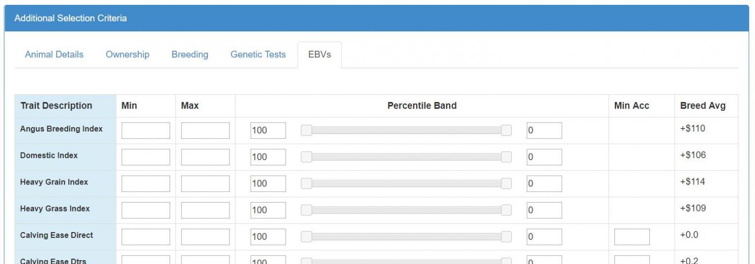 Using Angus Database Search Angus Australia