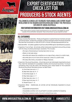 Export - Angus Australia