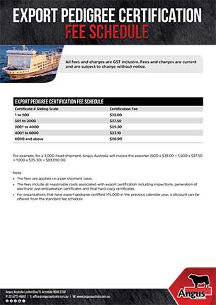 Export - Angus Australia
